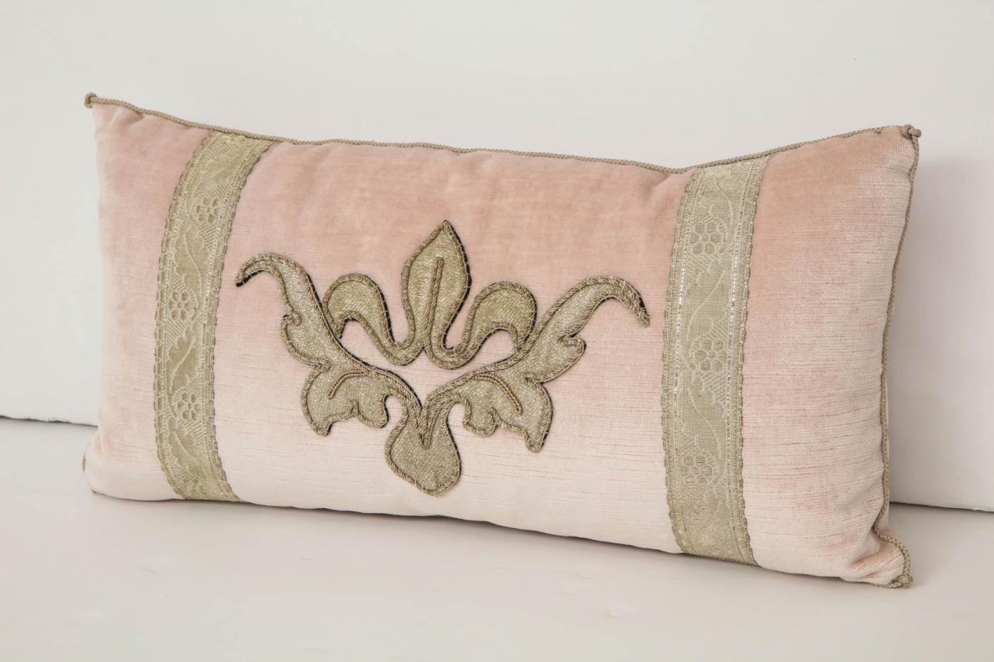 B. VIZ Design - Pair of Blush Pink Velvet Pillows by B. Viz Design B. VIZ Design - Pair of Blush Pink Velvet Pillows by B. Viz Design