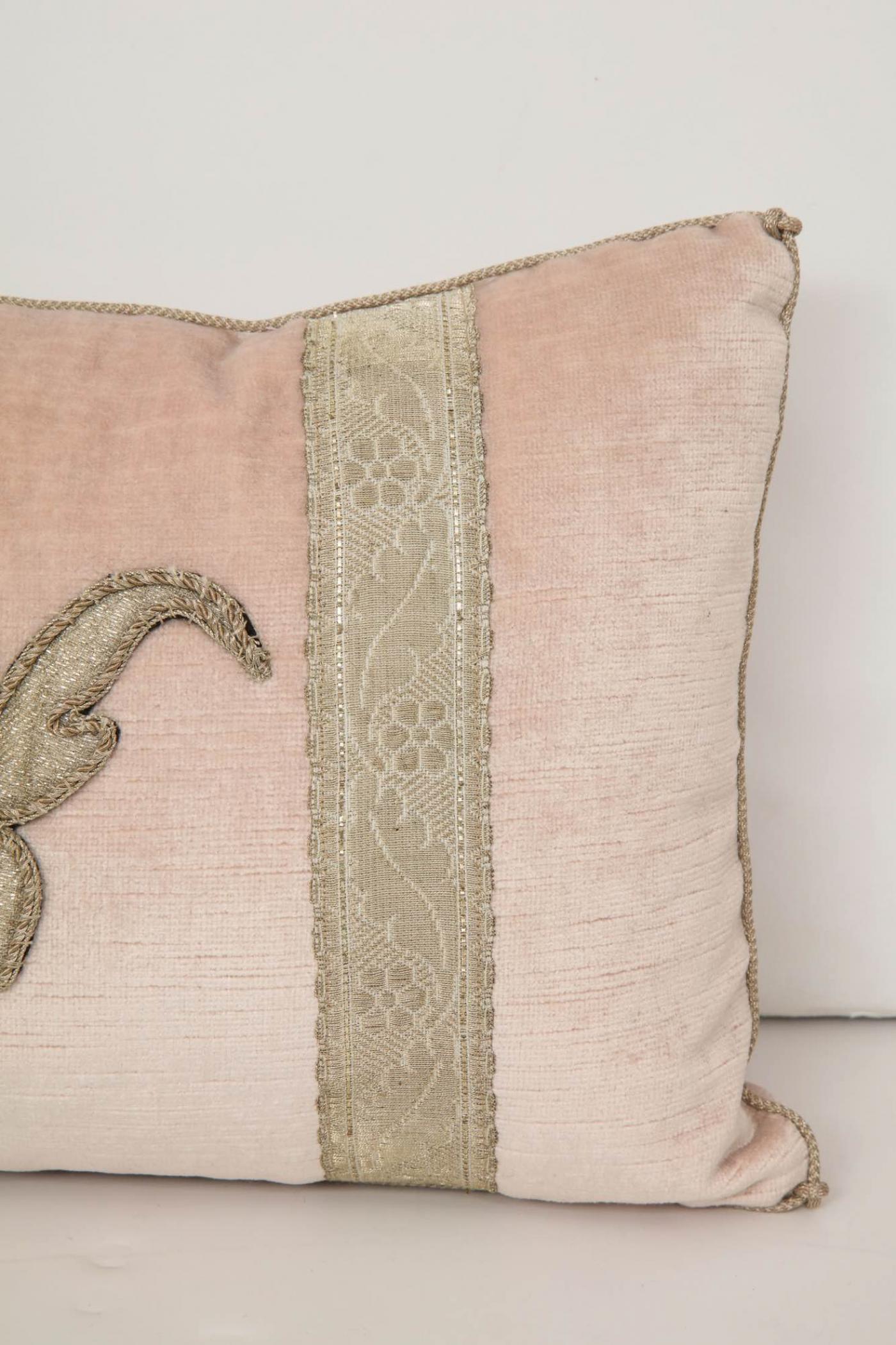 B. VIZ Design - Pair of Blush Pink Velvet Pillows by B. Viz Design B. VIZ Design - Pair of Blush Pink Velvet Pillows by B. Viz Design