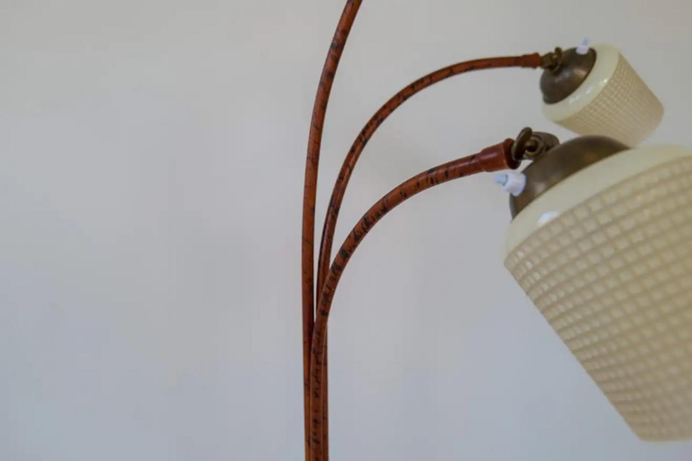 Böhlmarks AB (Bohlmarks) - Art Deco Floor Lamp in Birch Bark and ...