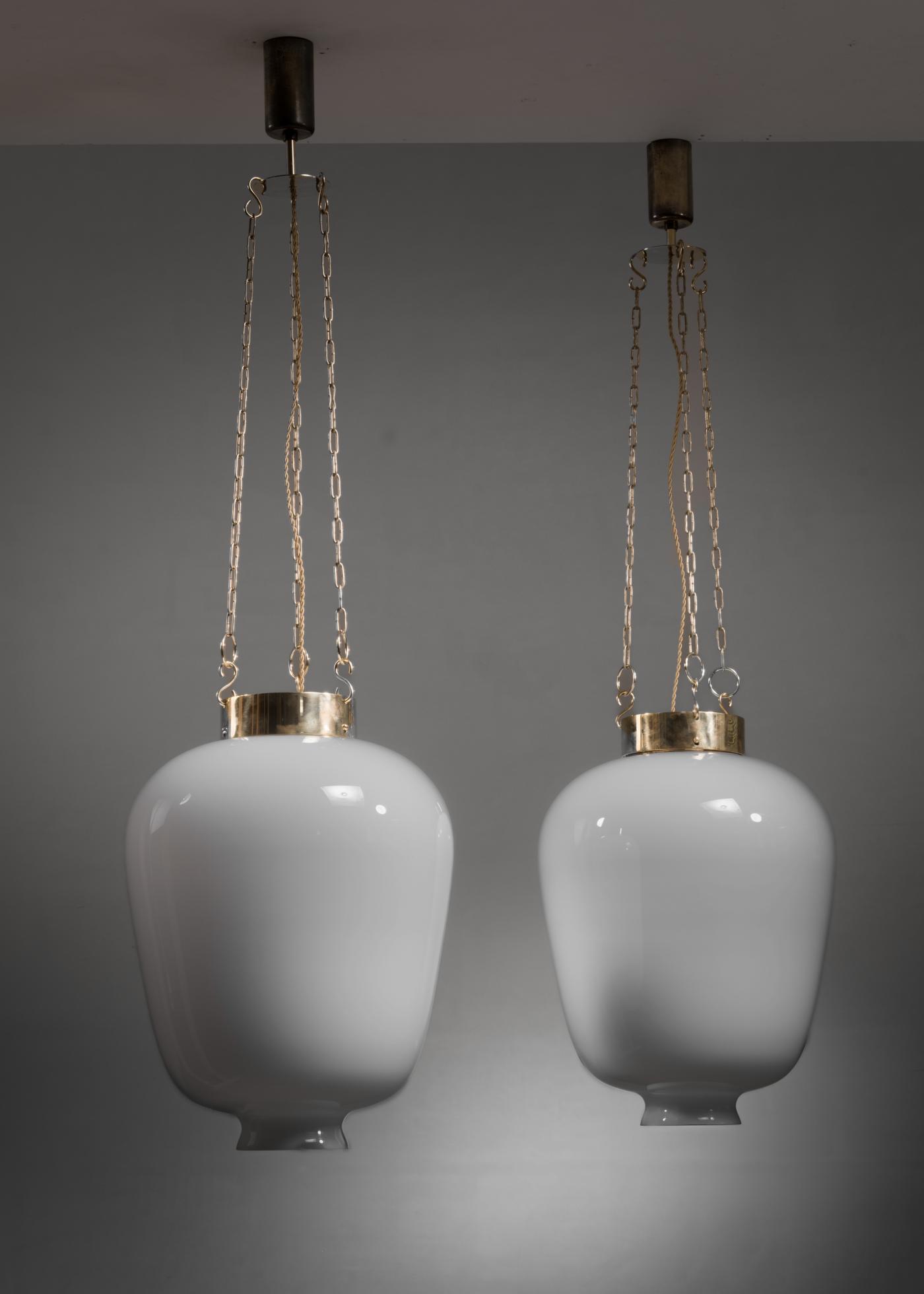 Böhlmarks AB (Bohlmarks) - Pair of Harald Notini pendants for Böhlmarks