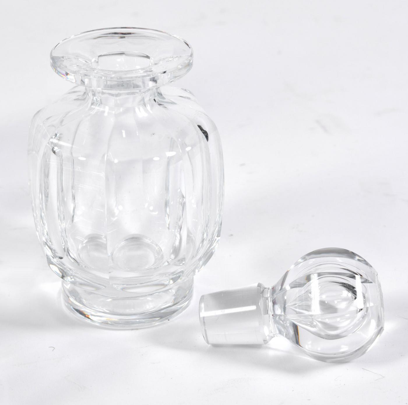 Baccarat - French 1940s crystal dressing-table set by Baccarat