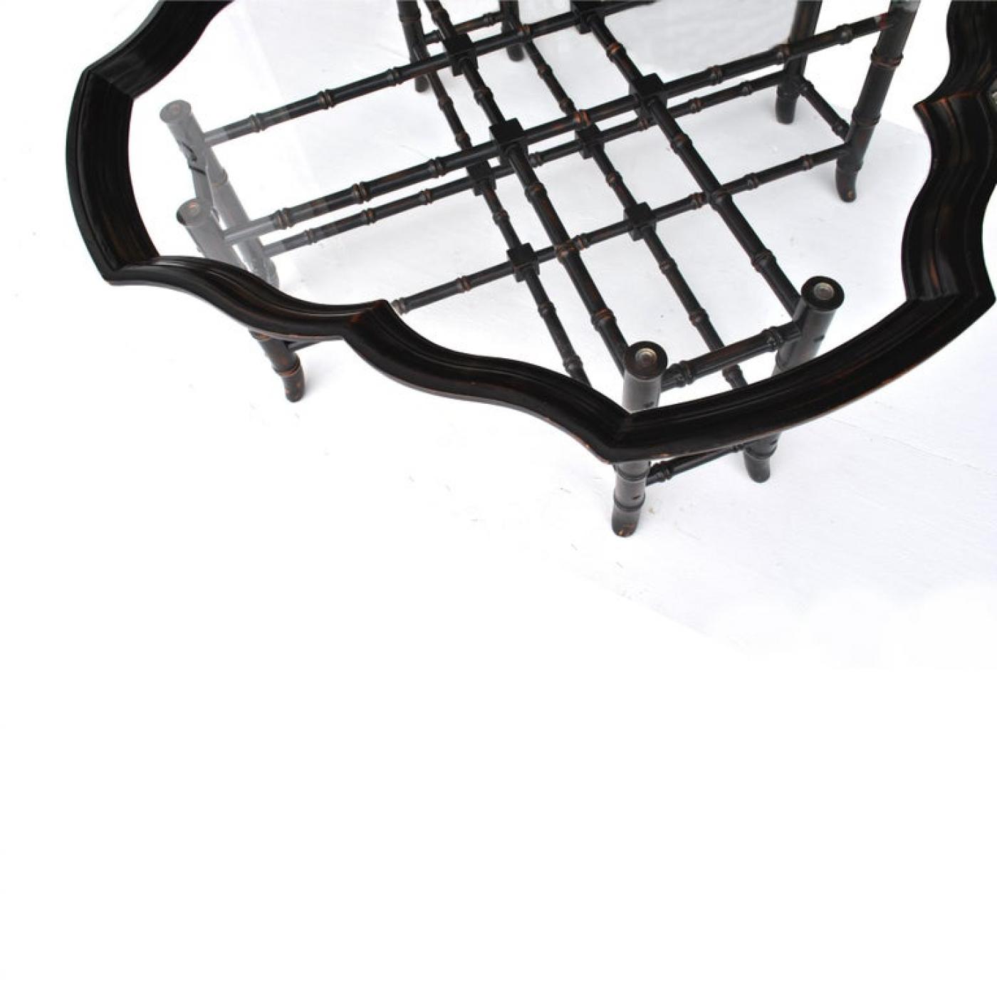 Baker Furniture Company - Vintage Midcentury Faux Bamboo Baker Coffee Table