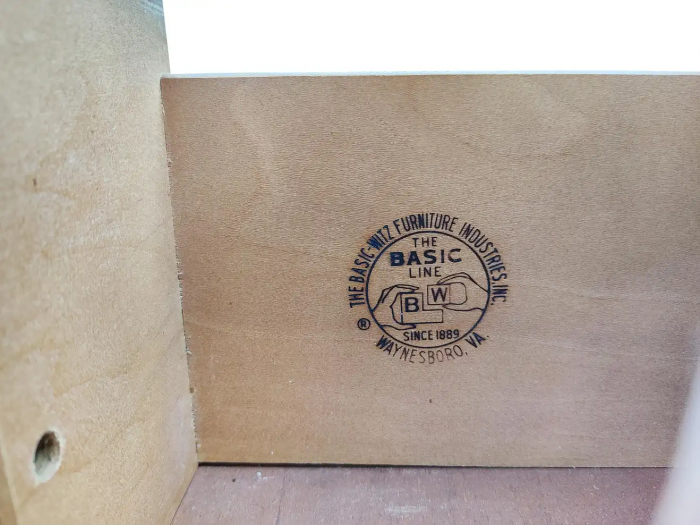 Basic Witz Furniture - Basic Witz Pair Mid-Century Walnut Olive-Burl Restored Nightstands or End ...