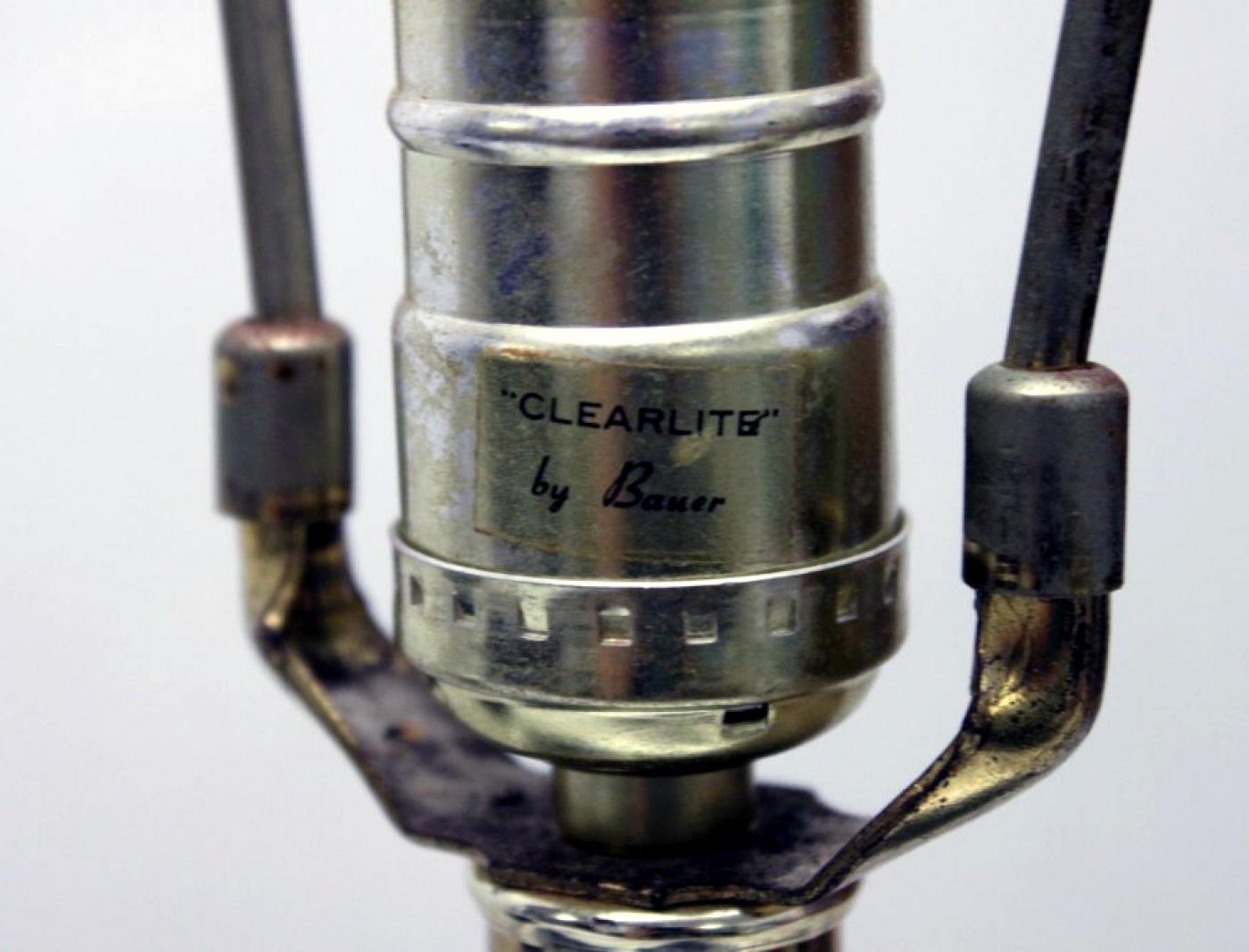 Bauer Clearlite - Pair of Vintage Lucite Table Lamps Bauer Clearlite