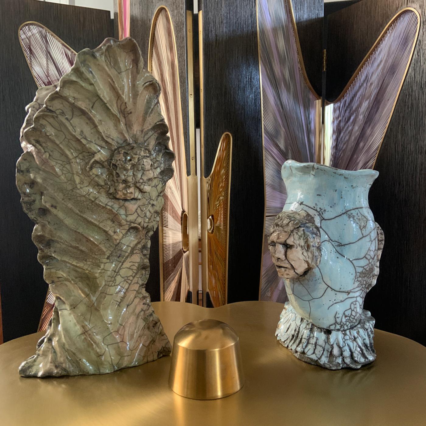 Bella Hunt & DDC - ACANTHE Raku vase