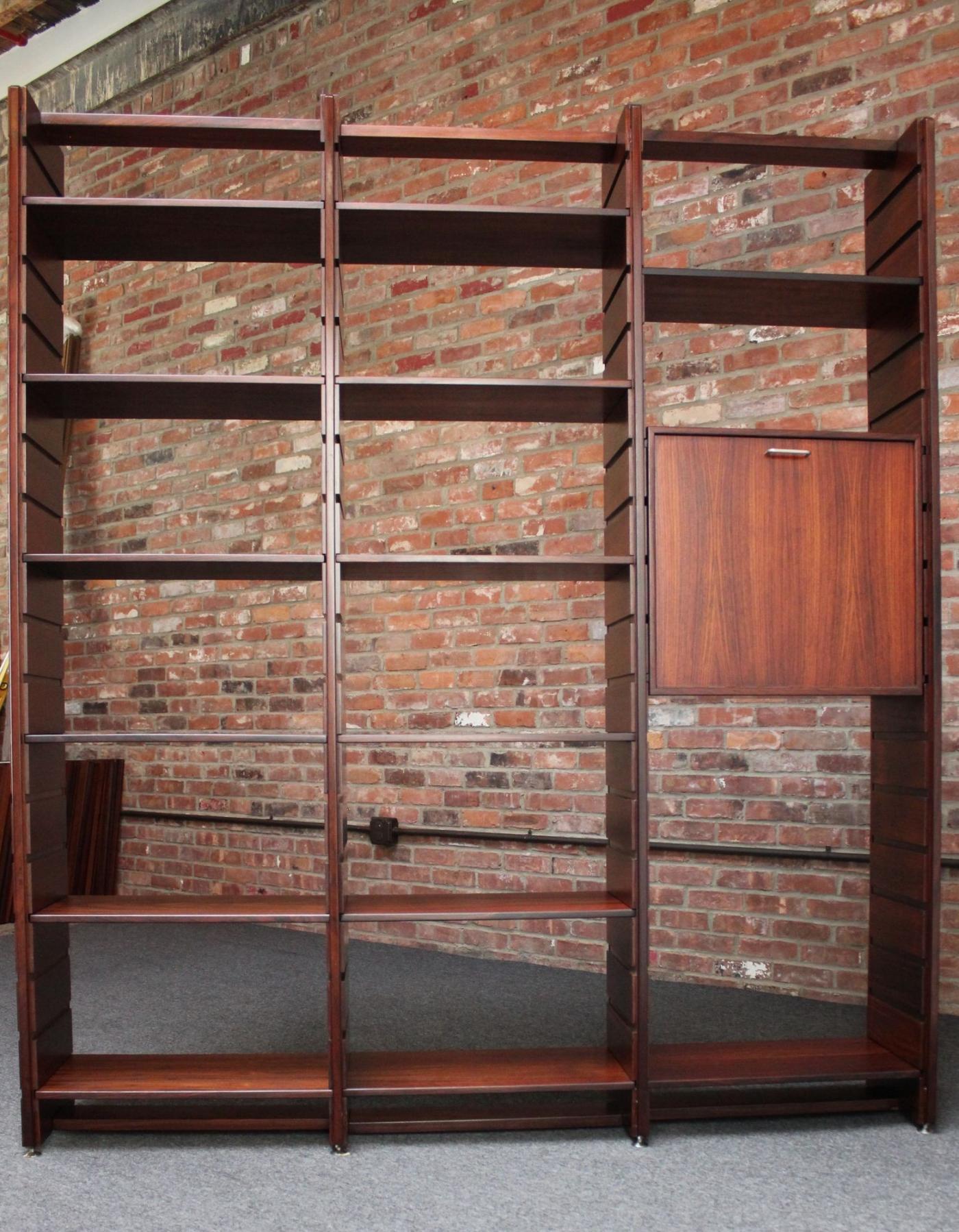Bernini - Italian Modern Rosewood Wall Unit/Bookcase by Gianfranco ...