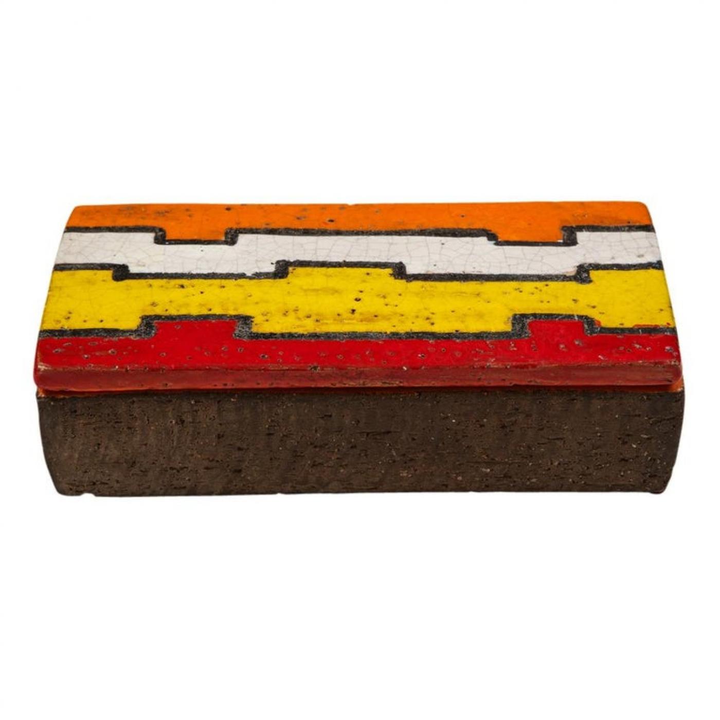 Bitossi - Bitossi Box, Ceramic, Geometric, Red, Yellow, White & Orange ...