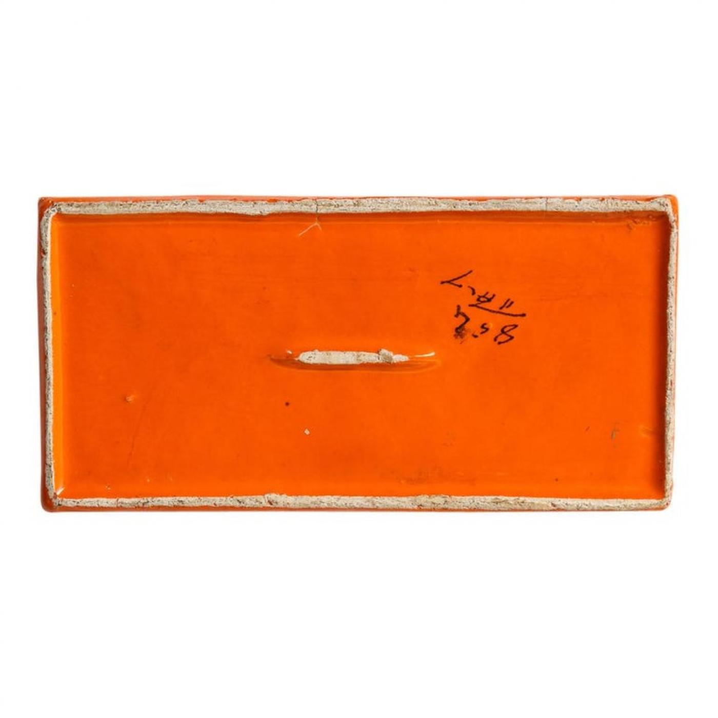 Bitossi - Bitossi Box, Ceramic, Orange and Gold, Geometric, Signed