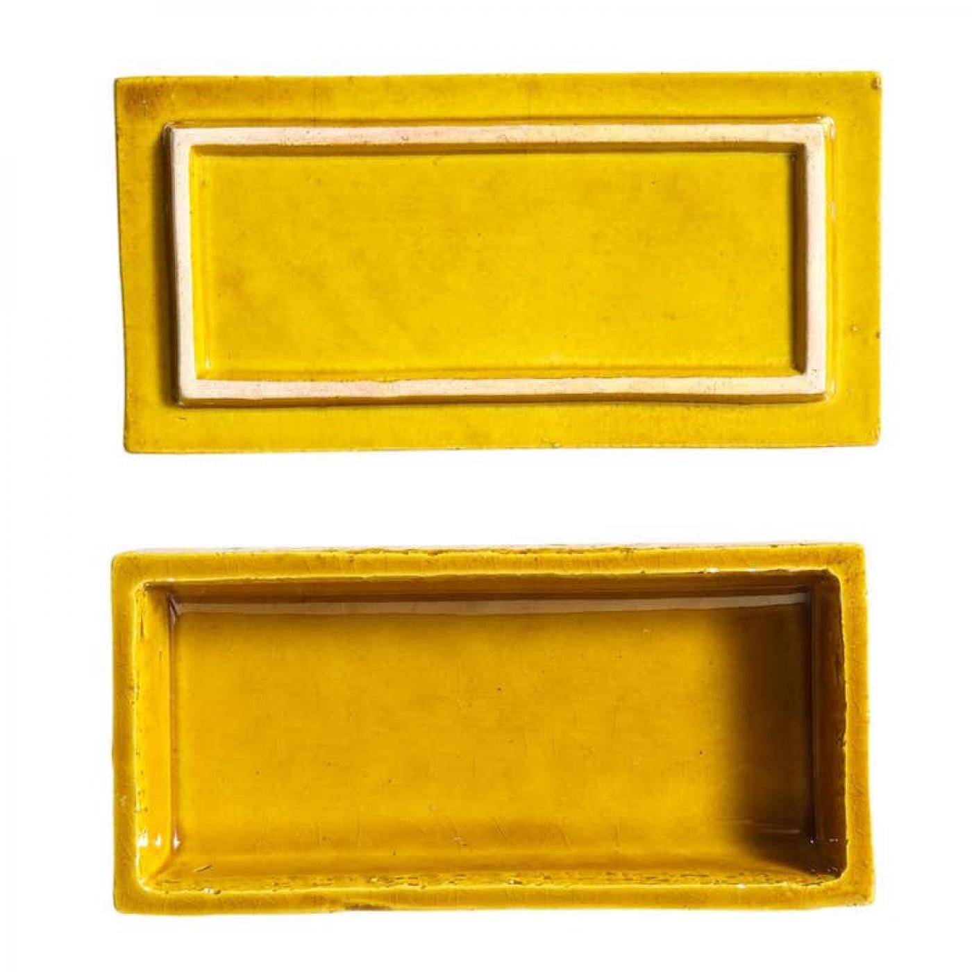 Bitossi - Bitossi Rosenthal Netter Box, Ceramic, Stripes, Orange, Black ...