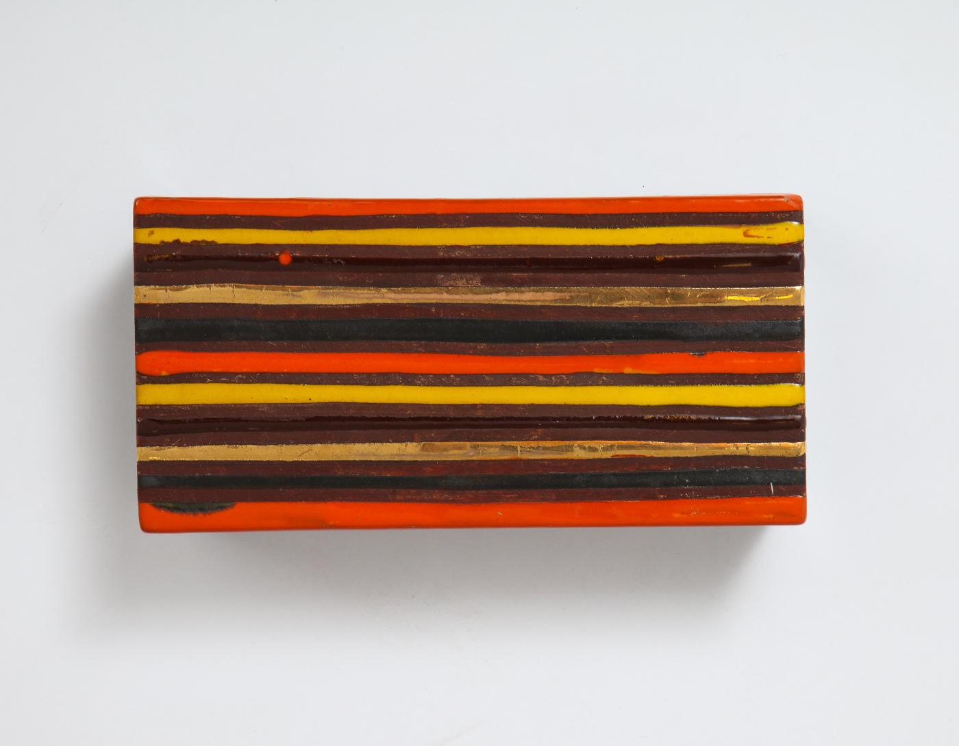 Bitossi - Bitossi Striped Ceramic Box, Signed