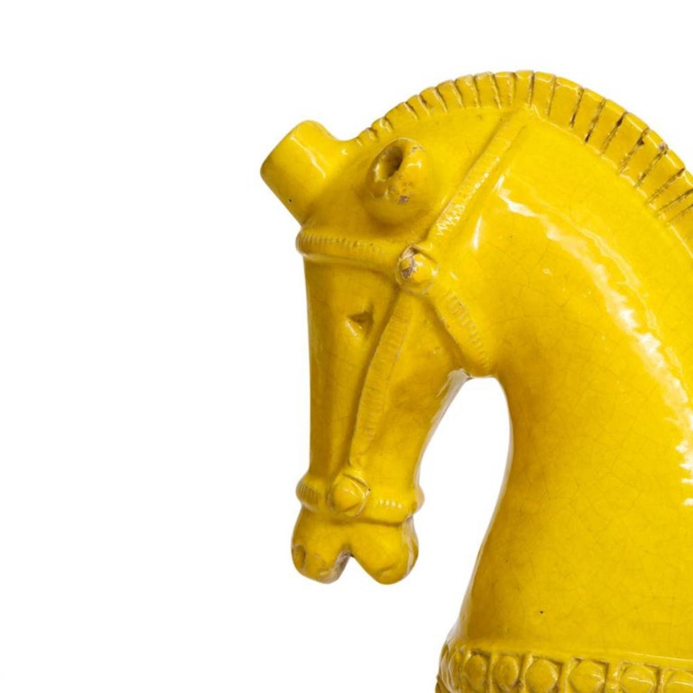 Bitossi - Large Bitossi Horse, Ceramic, Yellow, Signed