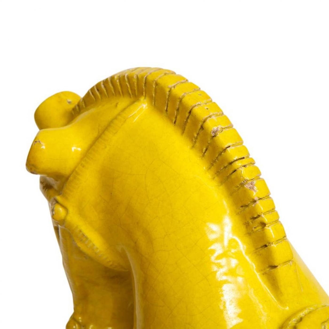 Bitossi - Large Bitossi Horse, Ceramic, Yellow, Signed