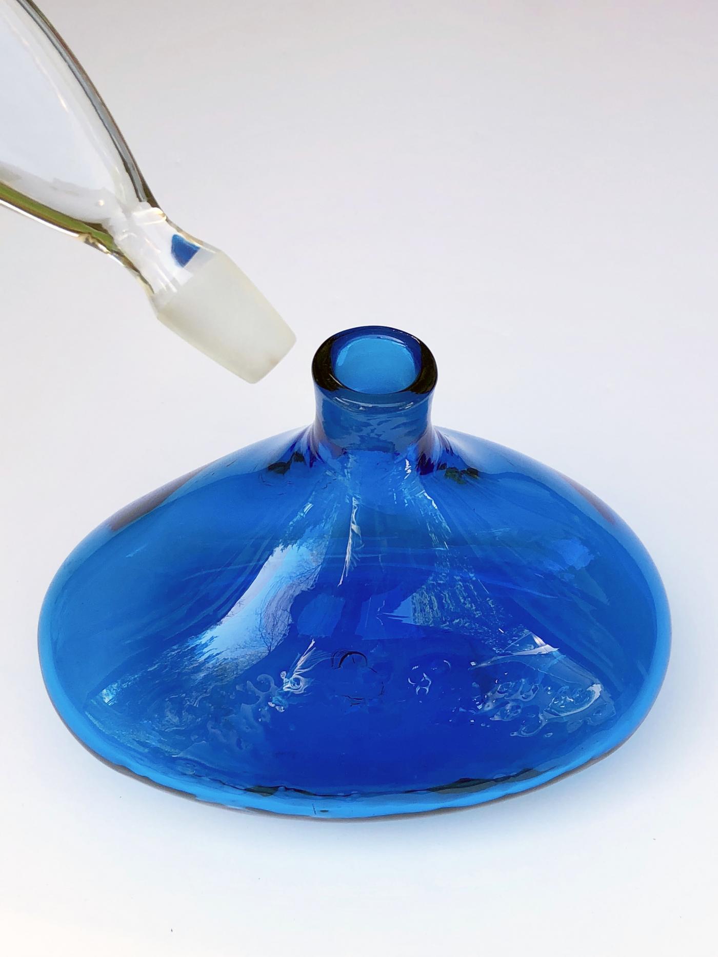 Blenko Glass Co - A Vibrant American Blue Glass Ships Decanter by ...