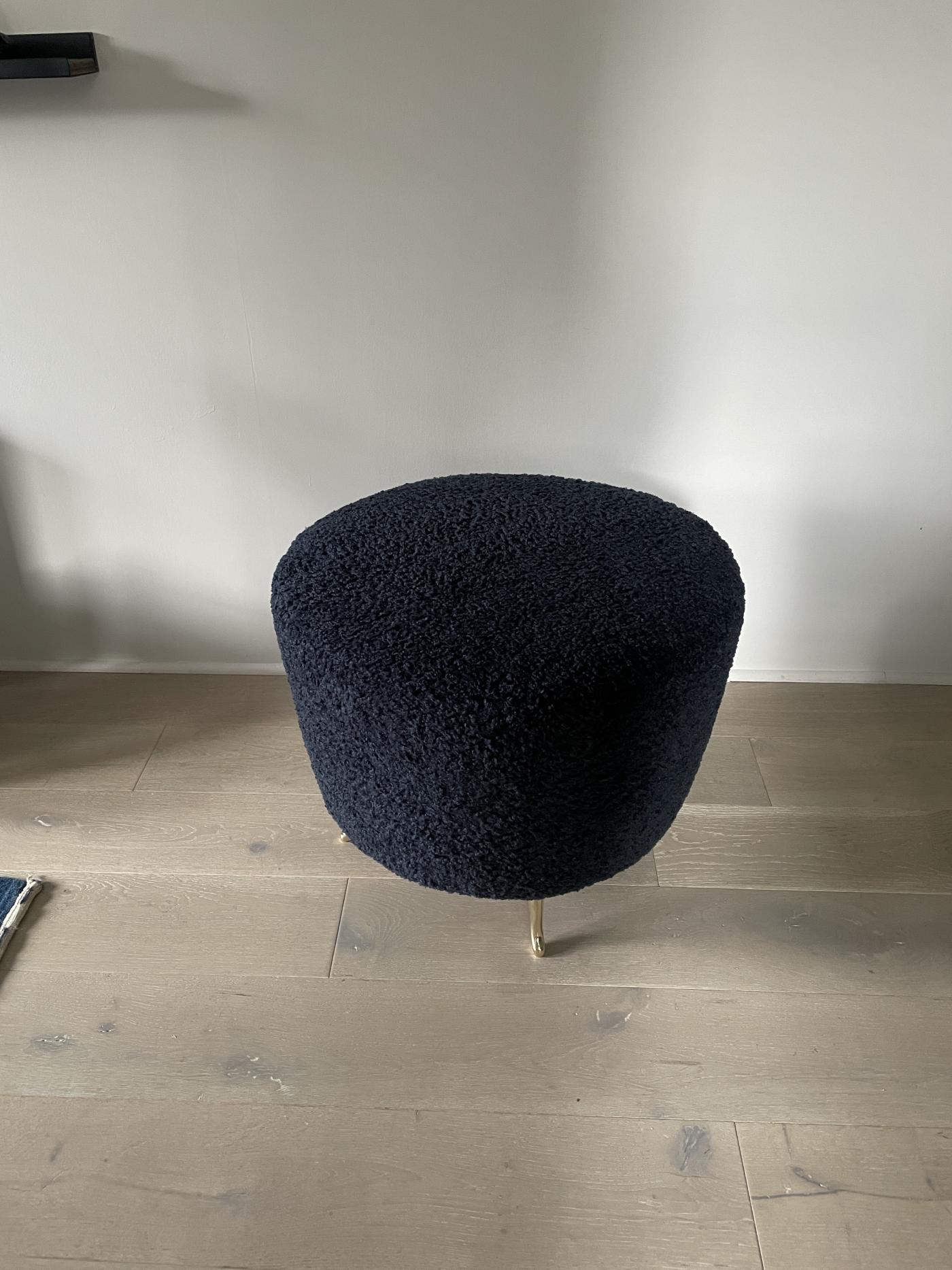 Bourgeois Boheme Atelier - Arc Poof, Blue Boucle