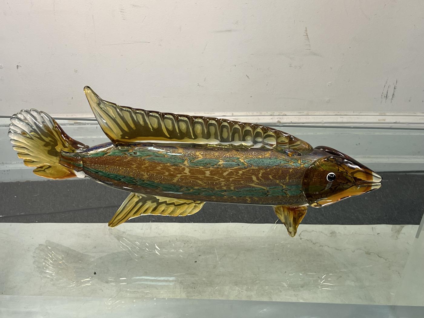 C.R.C. Murano - MID CENTURY BEAUTIFULLY COLORED HAND BLOWN MURANO FISH