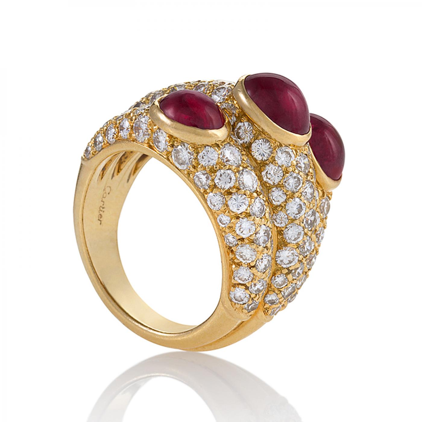Cartier - Cartier Paris Ruby and Diamond Ring