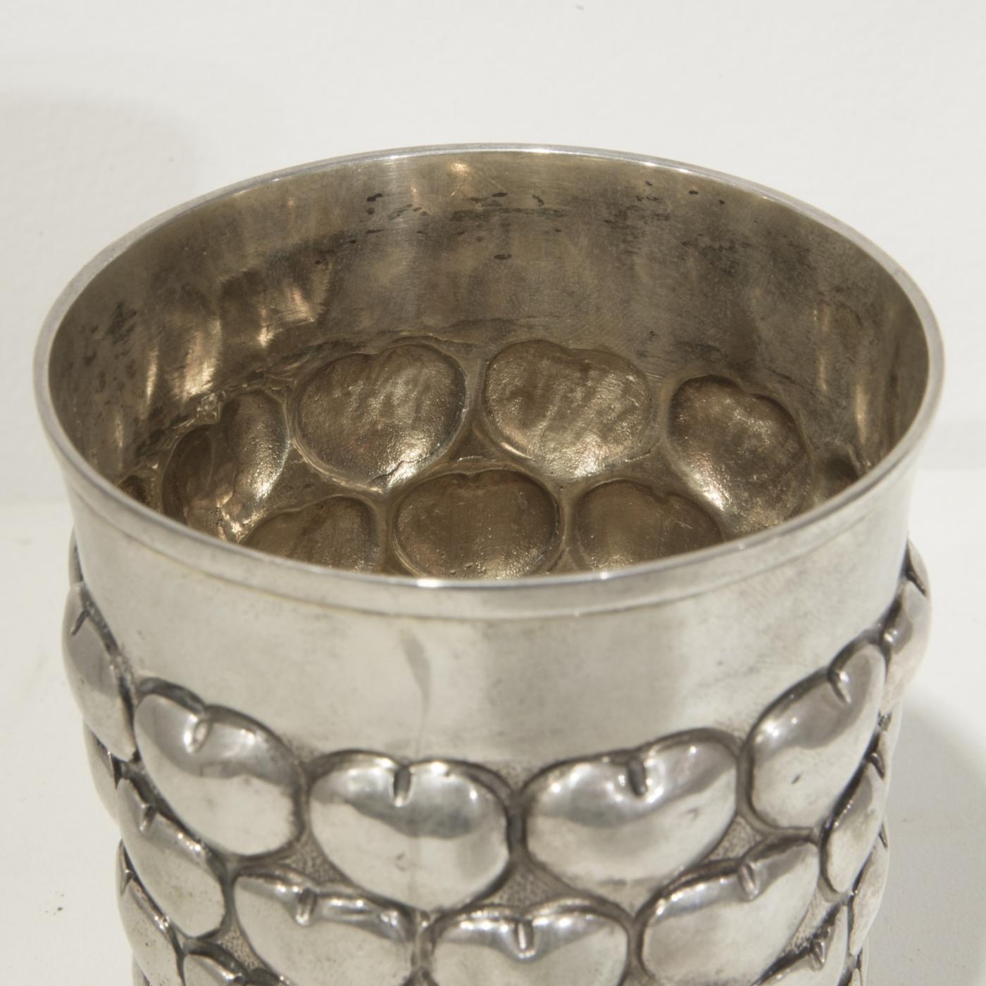 Christian Dior - Goblet in silver with hearts, made by Christian Dior ...
