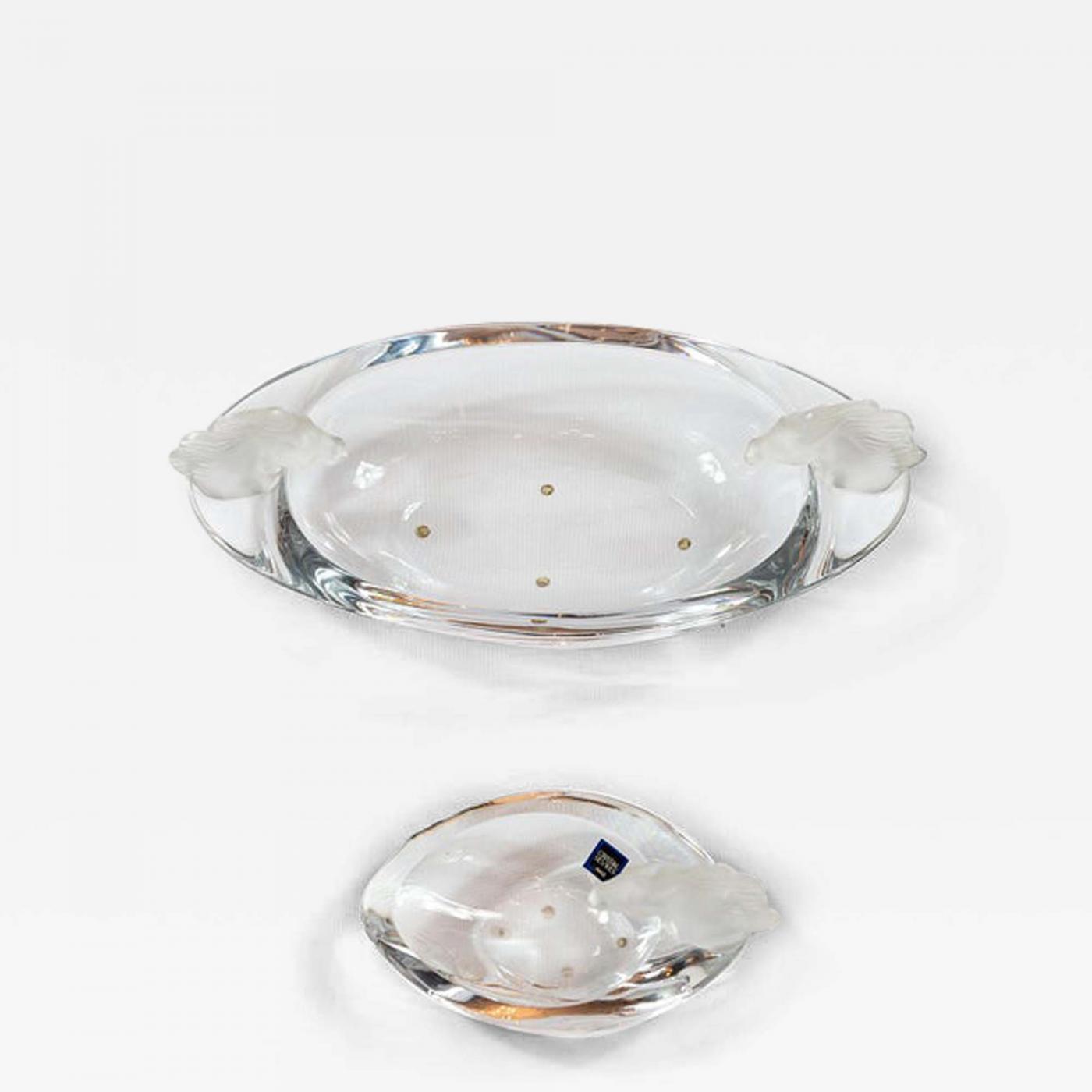 Cristalleries De Sevres - Set of Sevres Crystal Bowls Decorated with ...