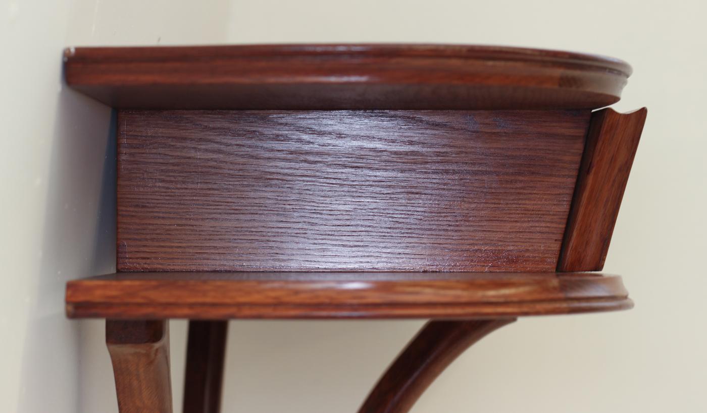 Dassi et Figli - Stunning Wall Hang Wood Console with Drawer by ...