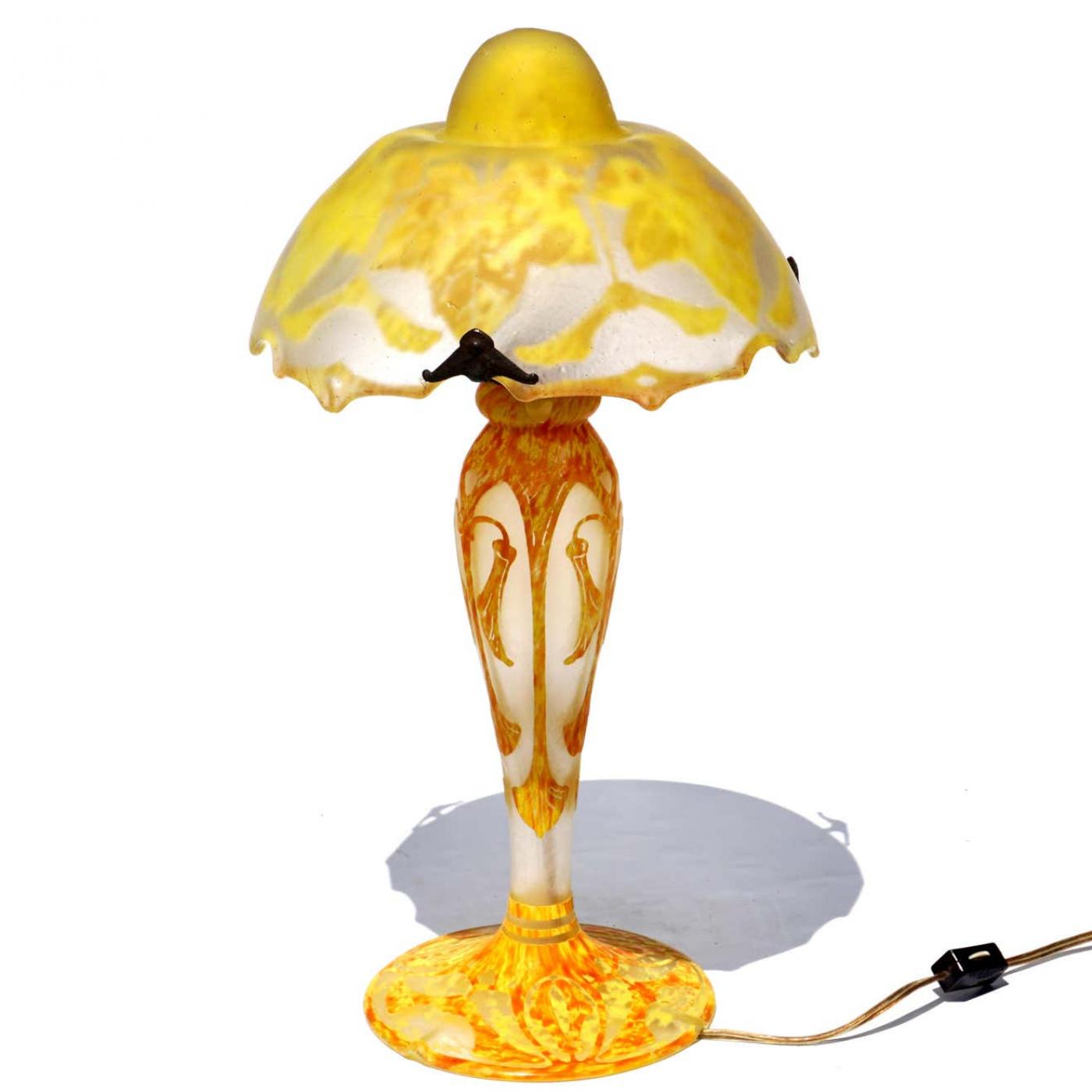 Daum / Daum Nancy - Daum Nancy Art Nouveau Table Lamp