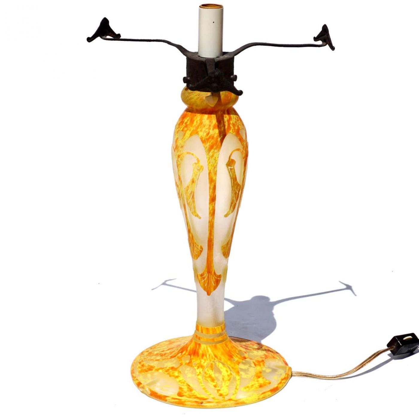 Daum / Daum Nancy - Daum Nancy Art Nouveau Table Lamp