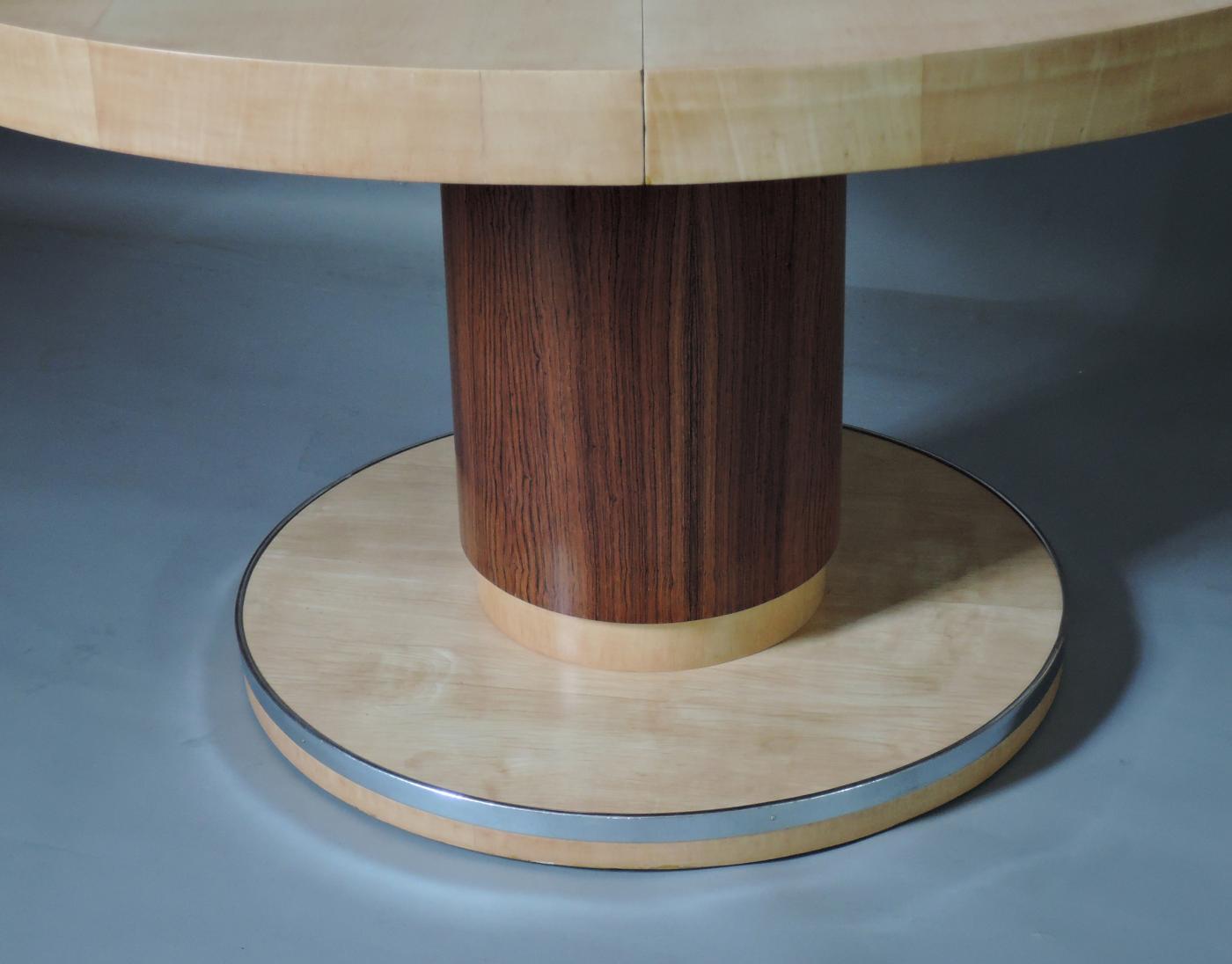 De Coene Frères - Fine Art Deco Round Dining Table by De Coene