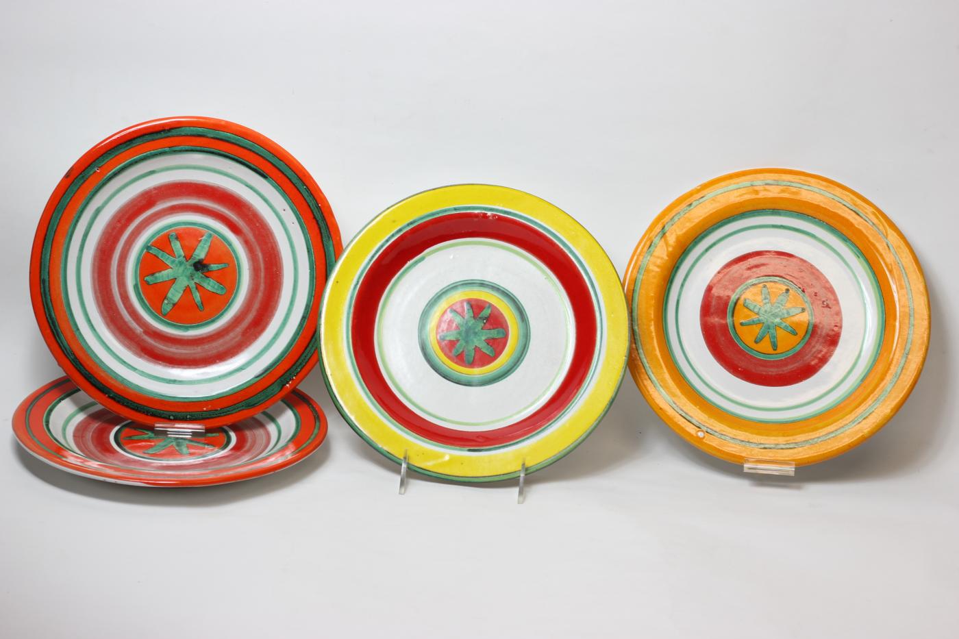 DeSimone - Italian Mid Century Pottery Plates by DeSimone, 1960, Italy