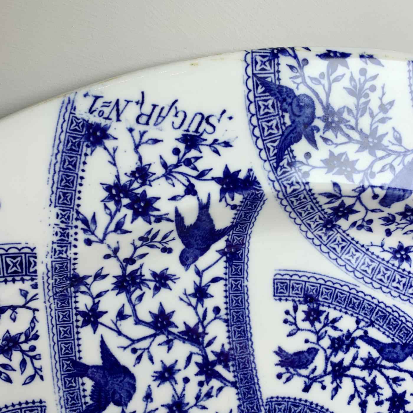 Derby Pottery - 19th Century Derby Pottery Blue and White Sample ...
