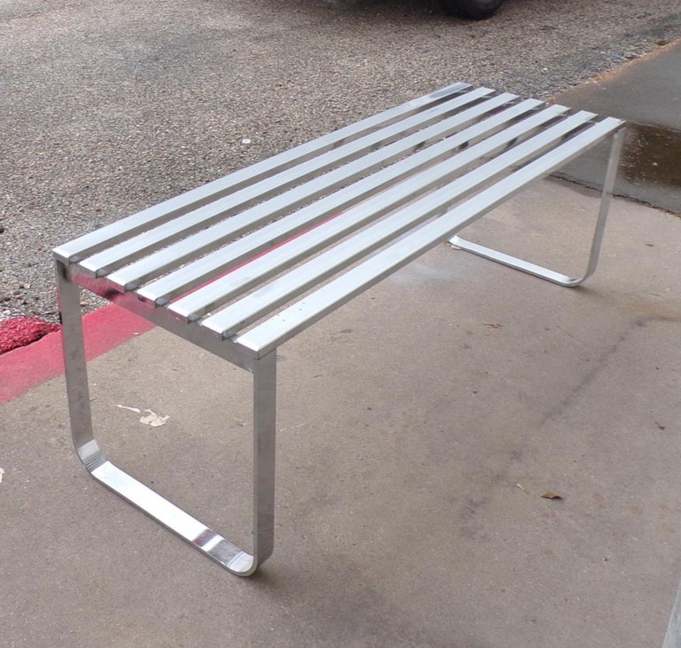 Design Institute America / DIA - DIA Slat Chrome Bench