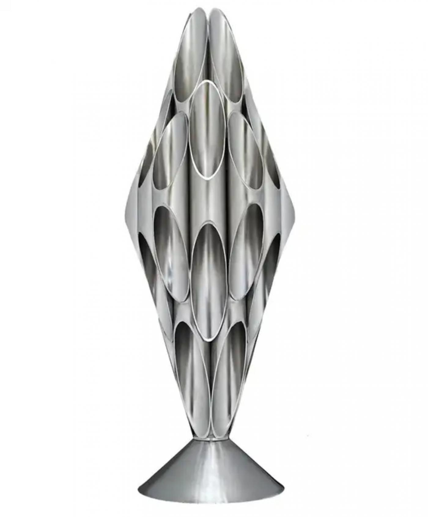 Design Line - Mid-Century Modern Tubular Table Sculpture Lamp in Solid ...