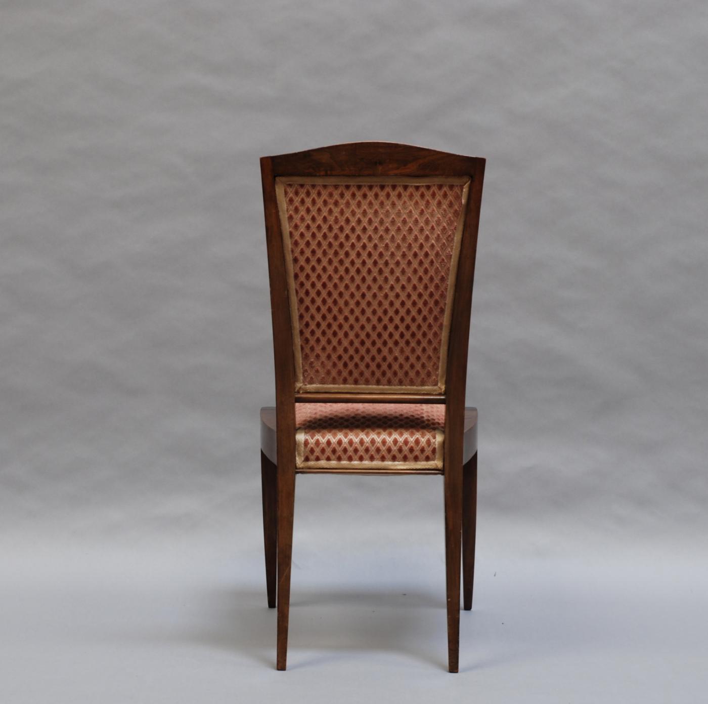 Dominique - Set of Eight French Art Deco Chairs by Dominique