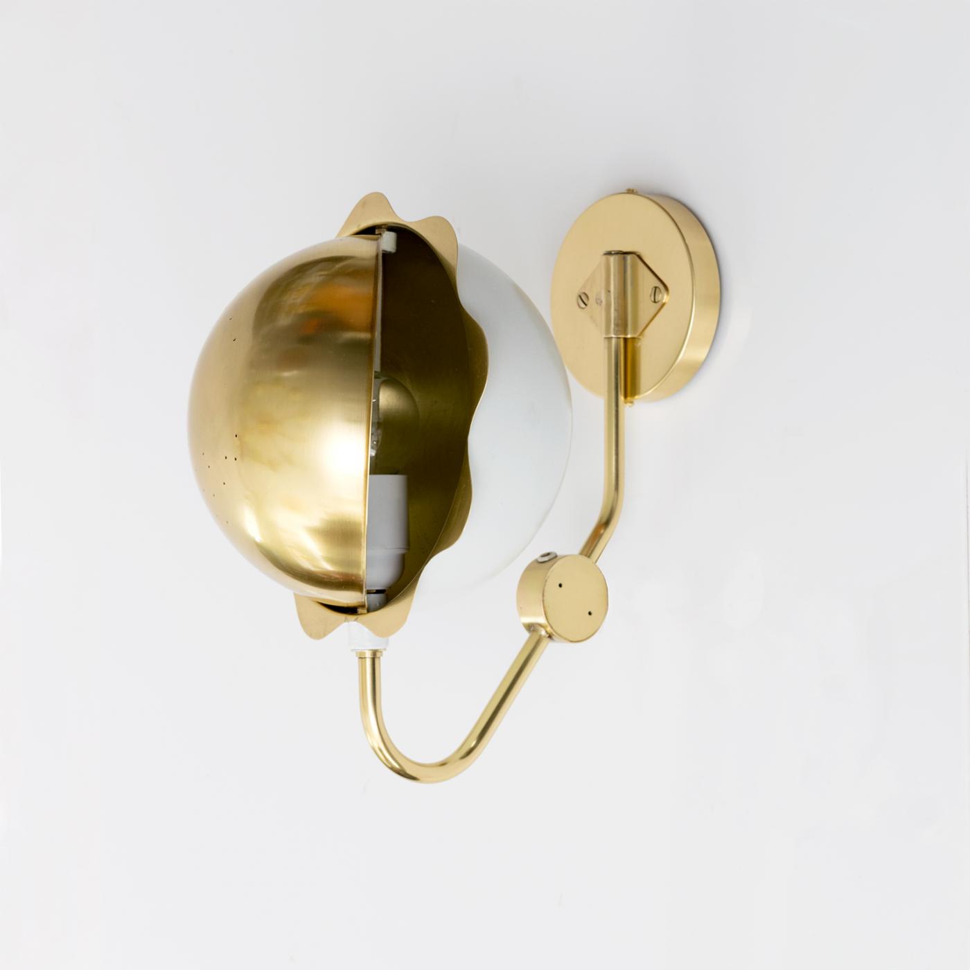 E.H. AB - SCANDINAVIAN MODERN “ECLIPSE” SCONCES IN BRASS, FROM EH AB ...