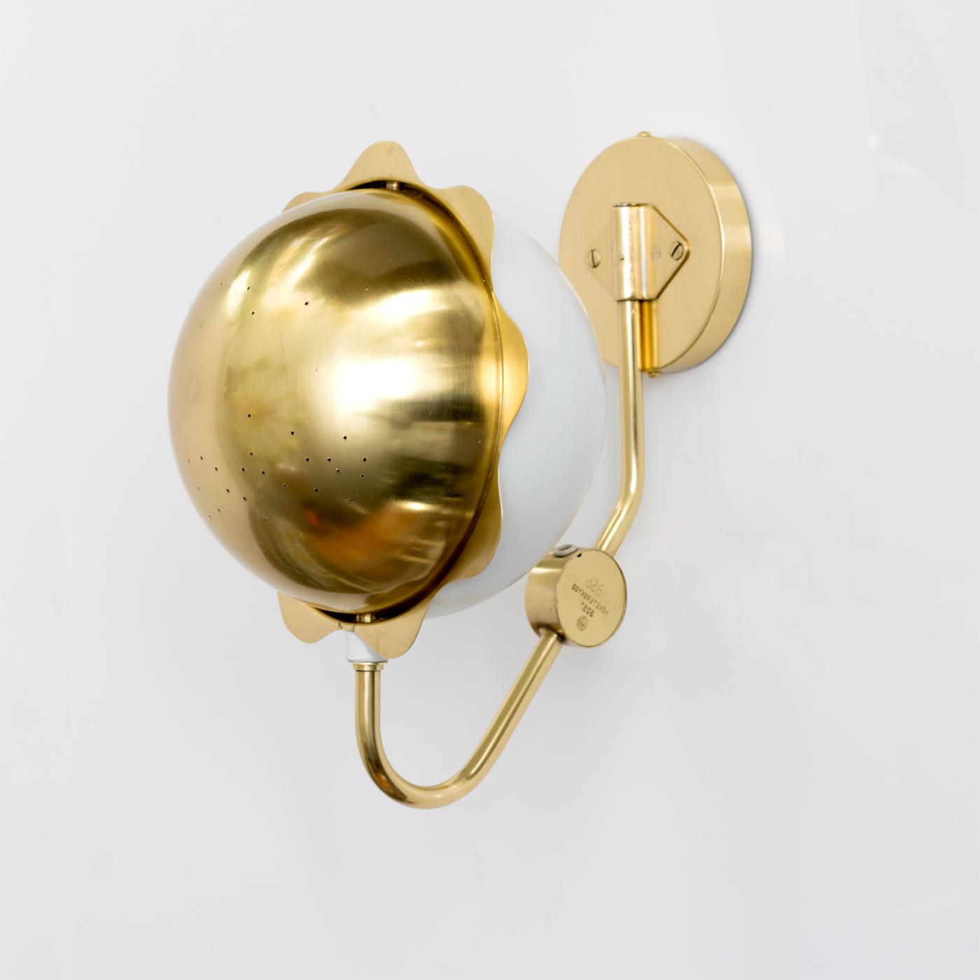 E.H. AB - SCANDINAVIAN MODERN “ECLIPSE” SCONCES IN BRASS, FROM EH AB ...