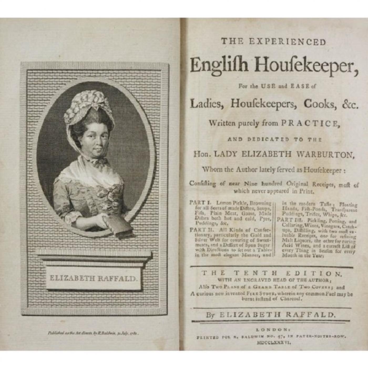ELIZABETH RAFFALD - The Experienced English Housekeeper, by ELIZABETH ...
