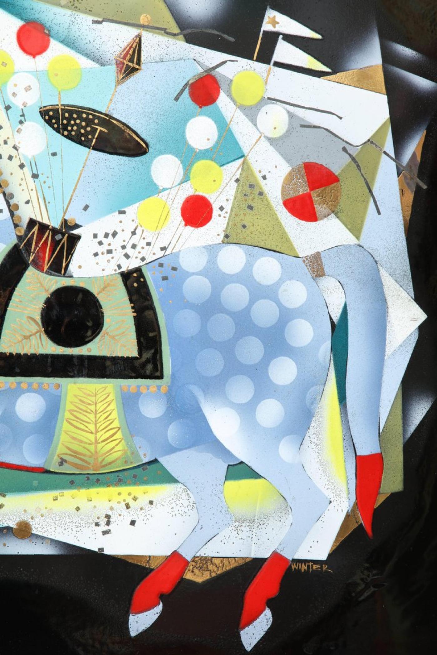 H. Edward Winter - Enamel Wall Panel by Edward Winter made in USA