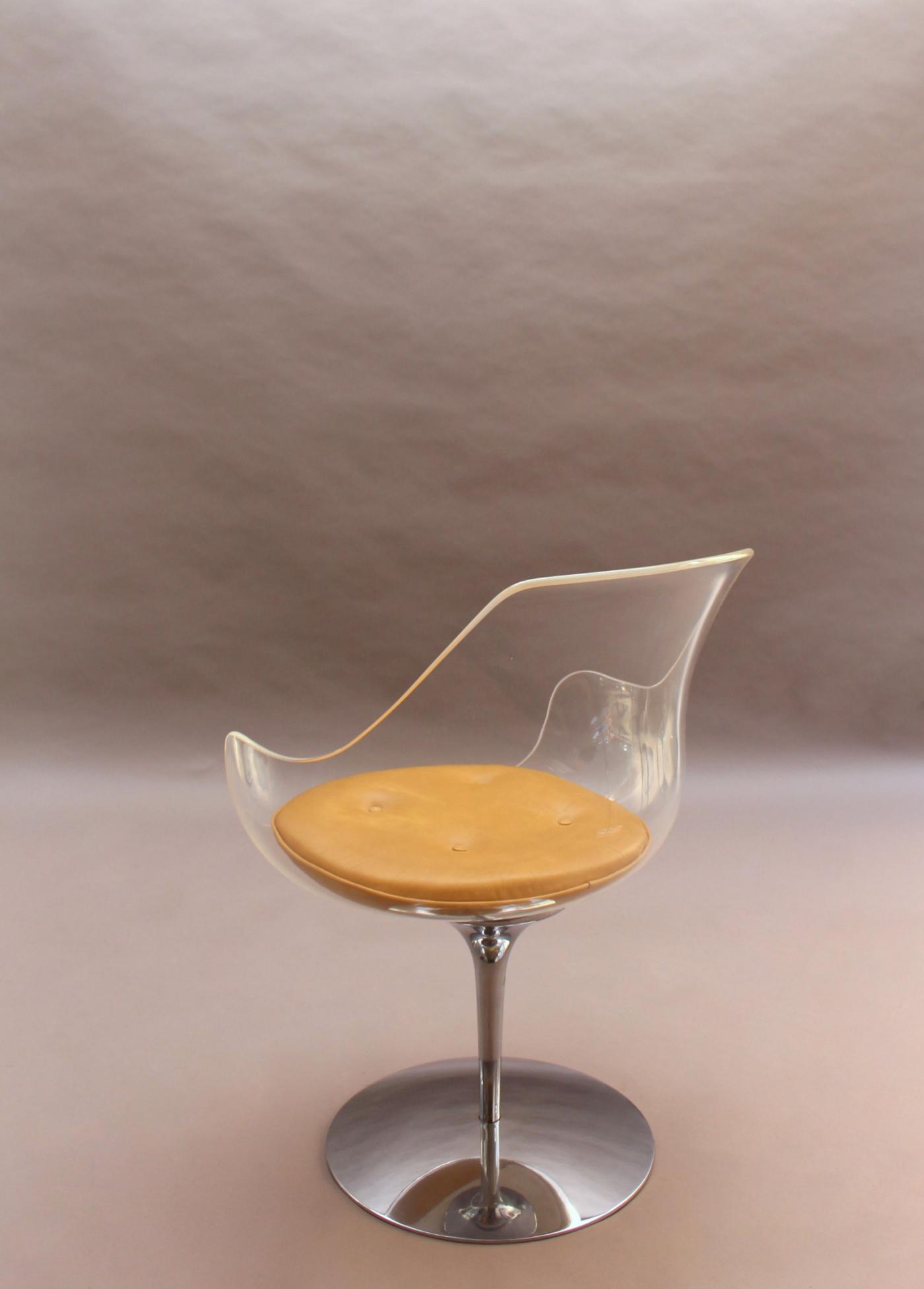 Erwine and Estelle Laverne - 6 Fine 1960’s Lucite ‘Champagne’ Chairs by ...