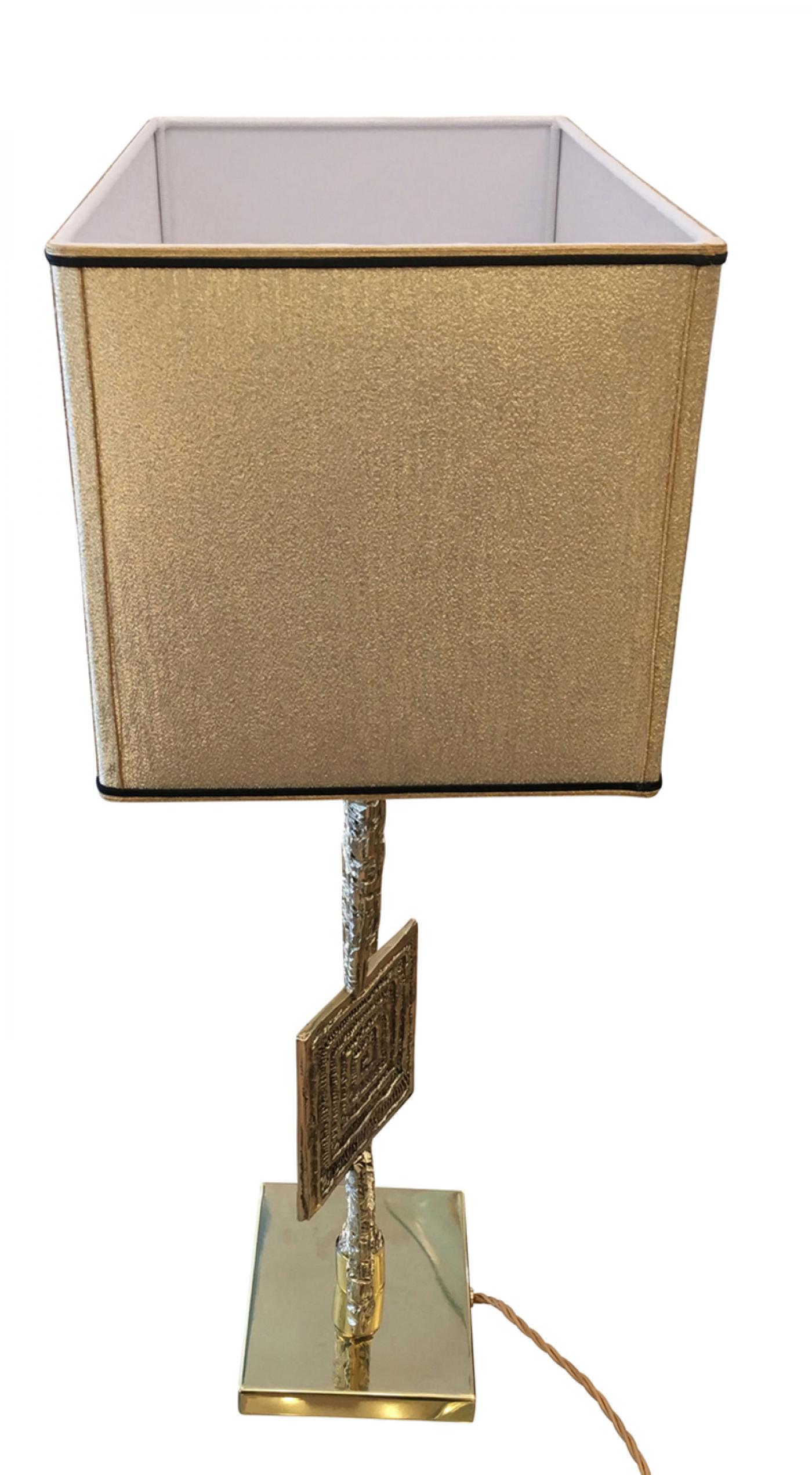 Esperia - Sculptural Cast Bronze "Tea" Table Lamps by Esperia
