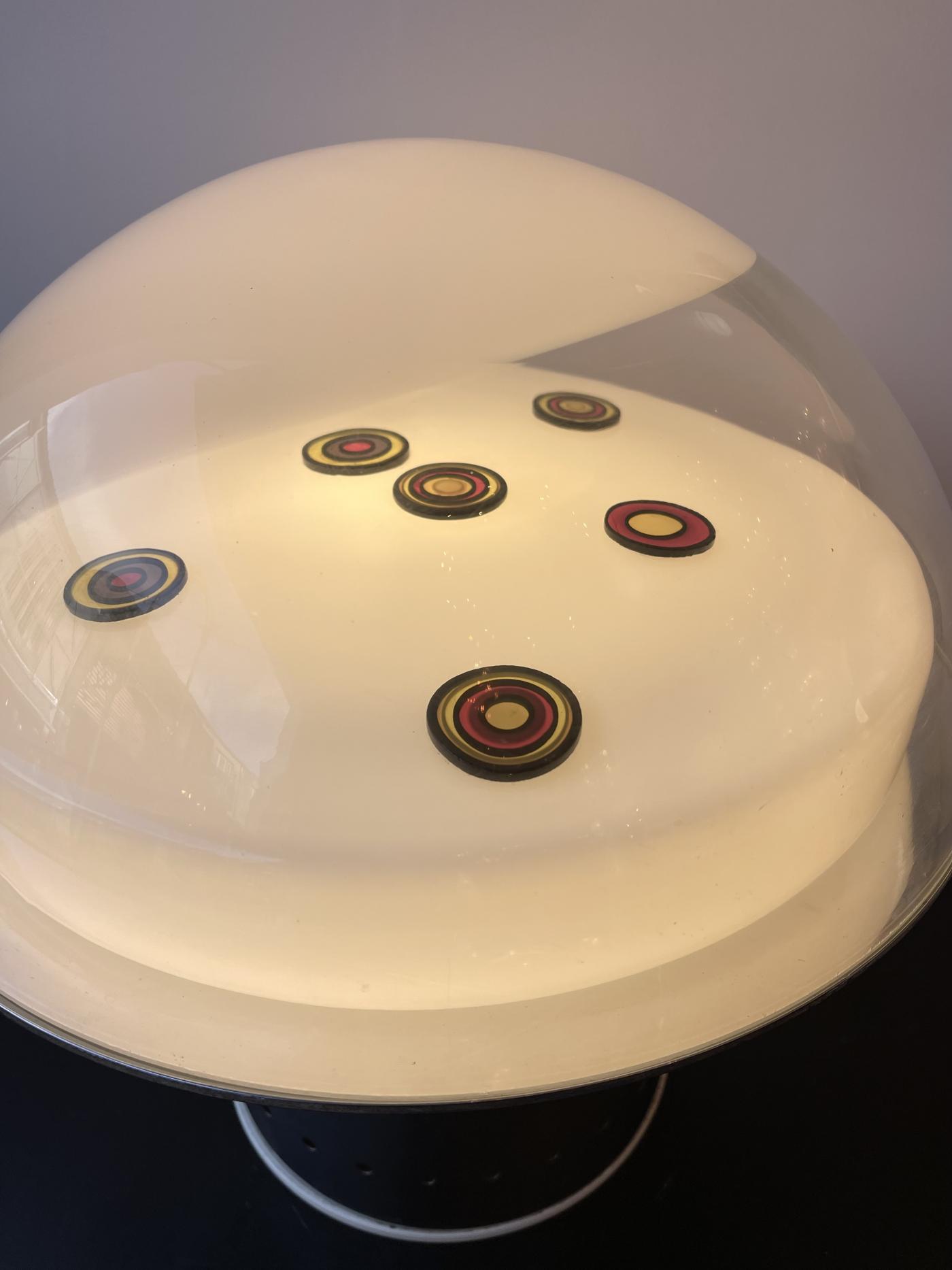 Esperia - Space Age Metal Murrine Murano Glass Mushroom Lamp by Esperia ...