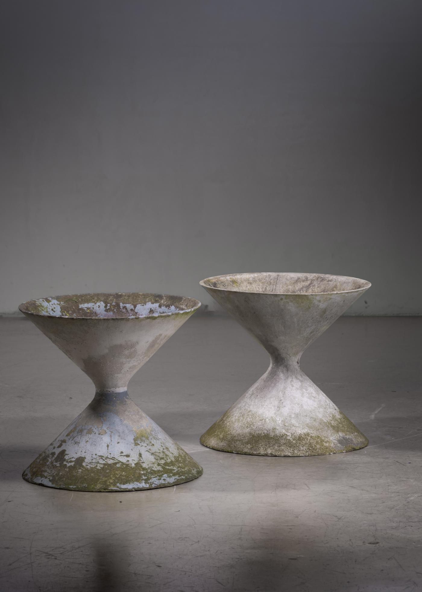 Eternit, SA - Pair of Anton Bee spindel planters for Eternit