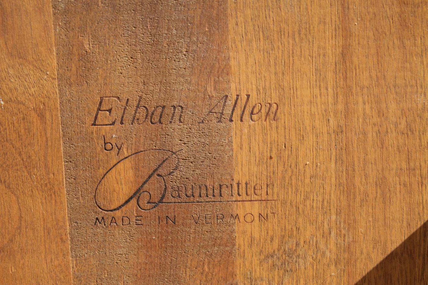 Ethan Allen - 1980s Classic Ethan Allen Maple Colonial Style with 2 ...