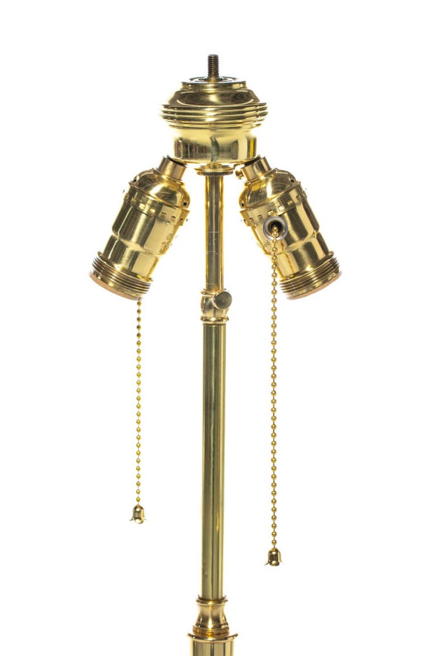 Feldman Lighting Co. - Tall Brass Feldman Lighting Lamp with Lotus ...