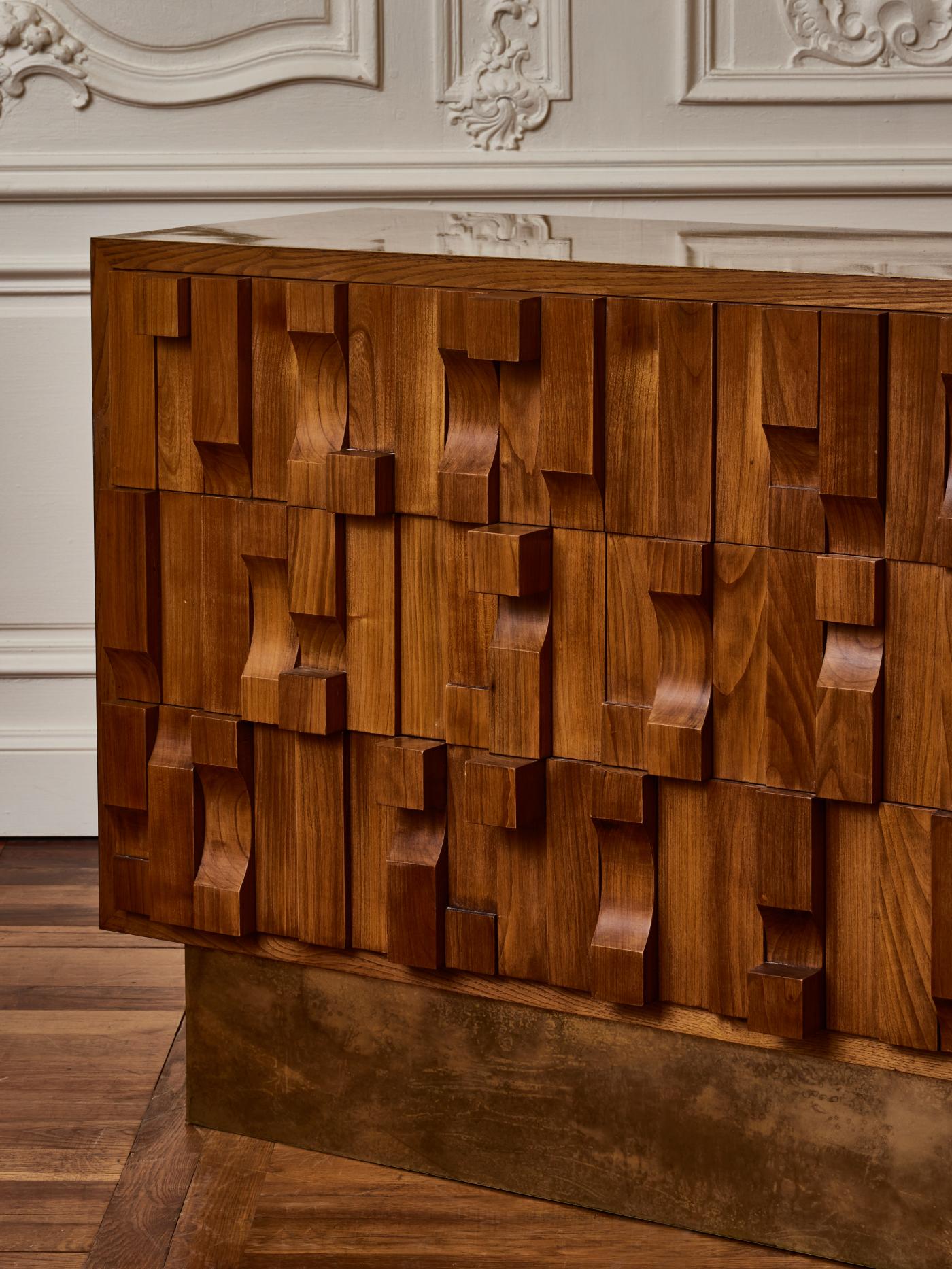 GALERIE GLUSTIN PARIS - Wooden sideboard by Studio Glustin
