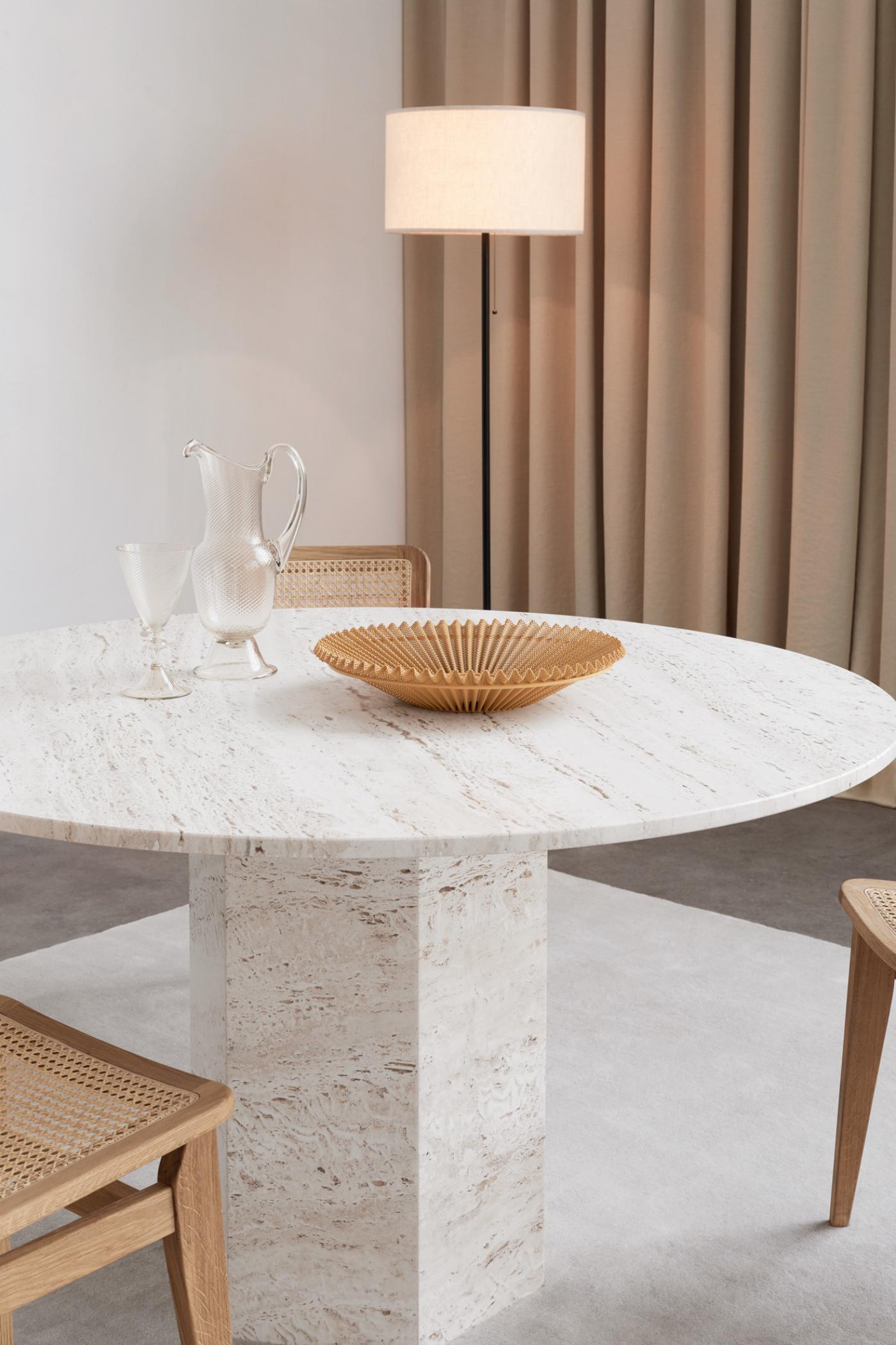 GamFratesi Design Studio - Travertine Epic Dining Table by GamFratesi ...