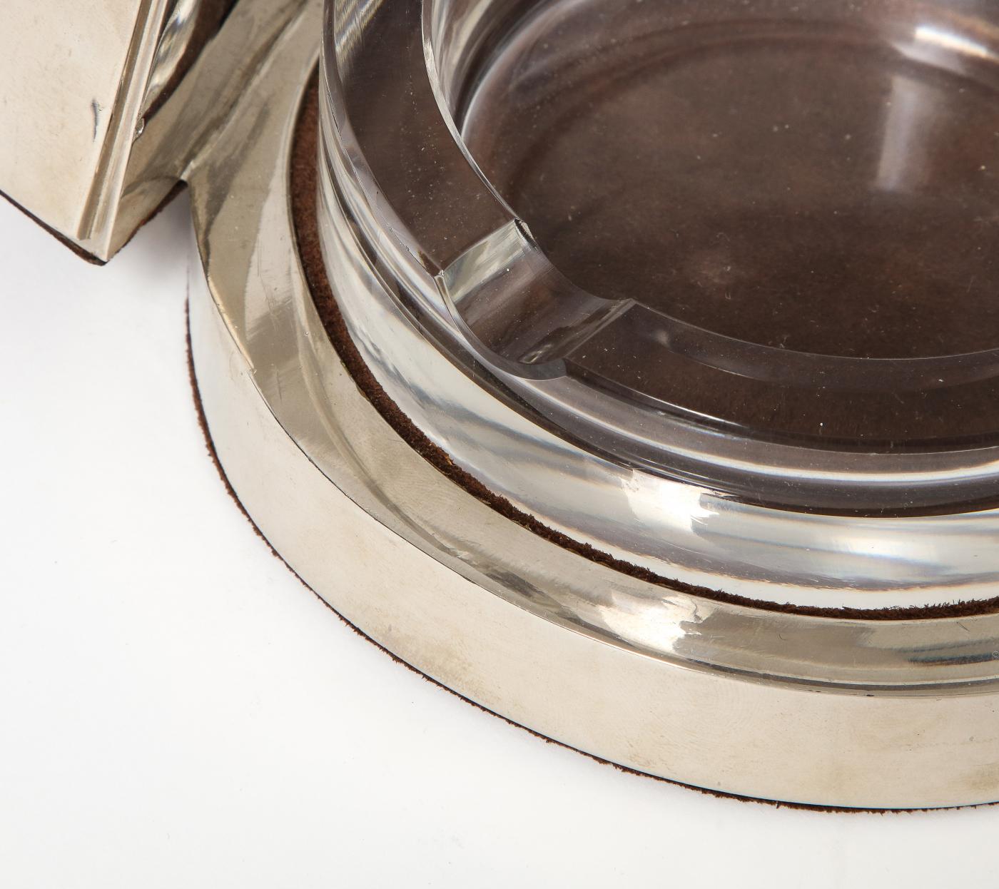 Gucci - Glass and Silver Ashtray/Vide Poche, Gucci, Italy, c. 1970