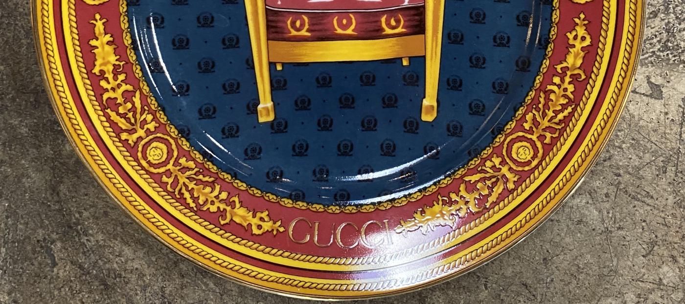 Gucci - Vintage Gucci Plate 1980s