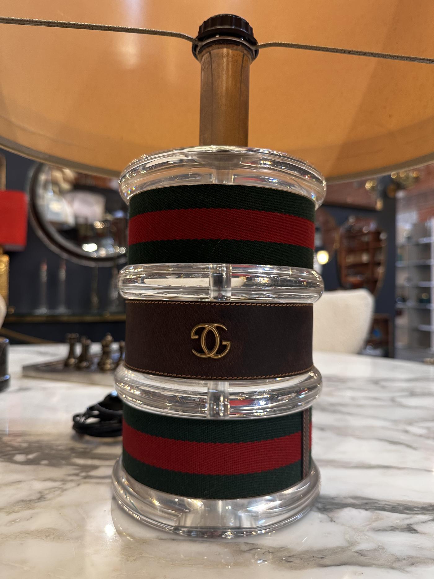 Gucci - Vintage and Unique Gucci Table Lamp 1970s