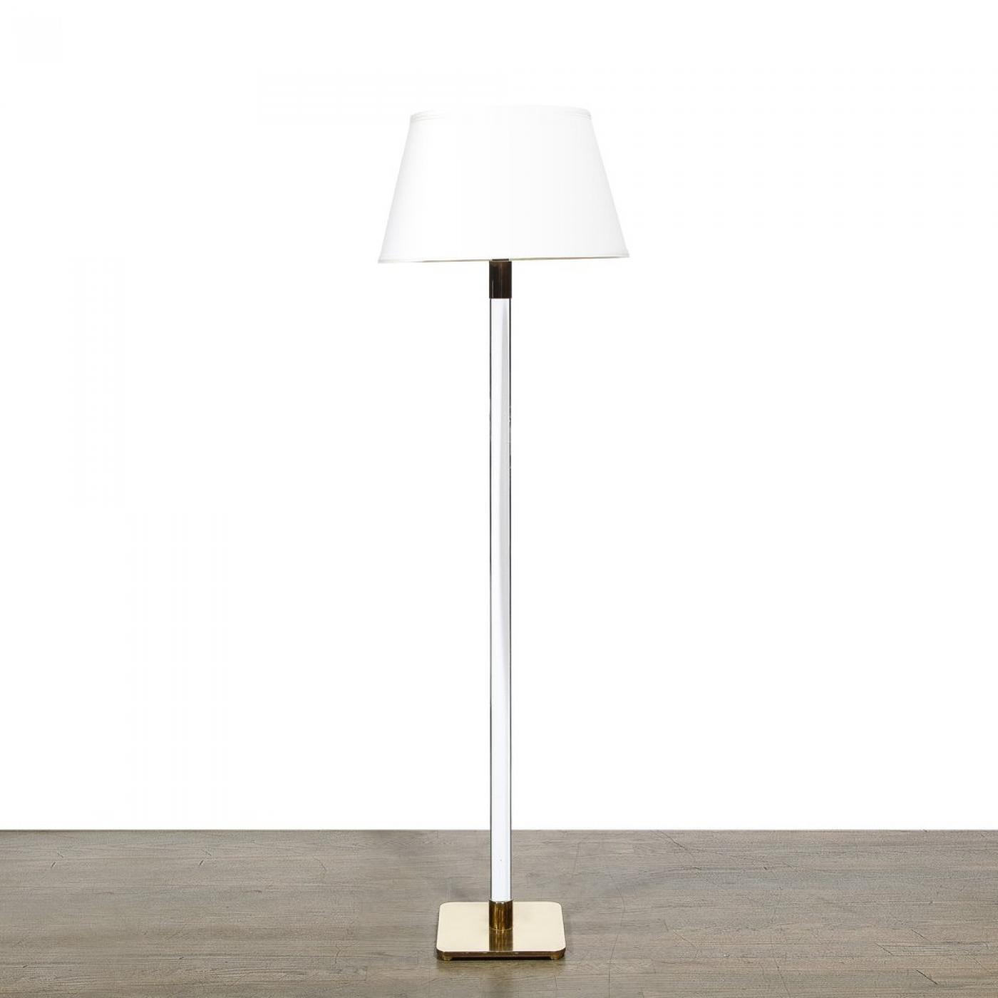 Hansen Lighting Co. - Mid-Century Modern Translucent Lucite & Polished ...