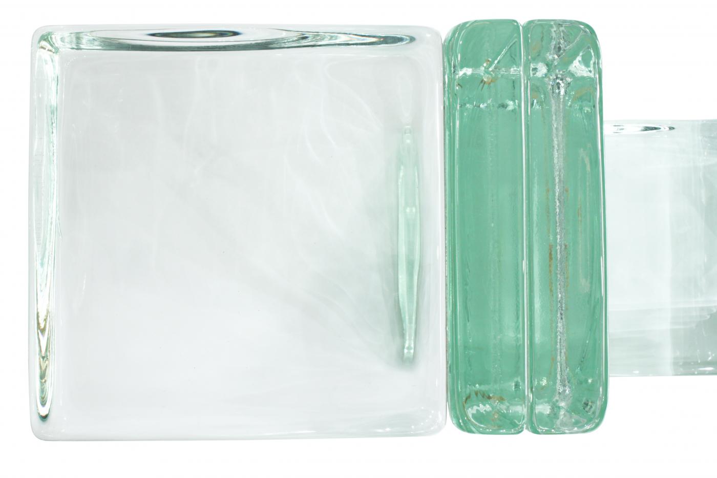 Imperial Imagineering - Chic Sculptural Glass Block Table by Imperial ...