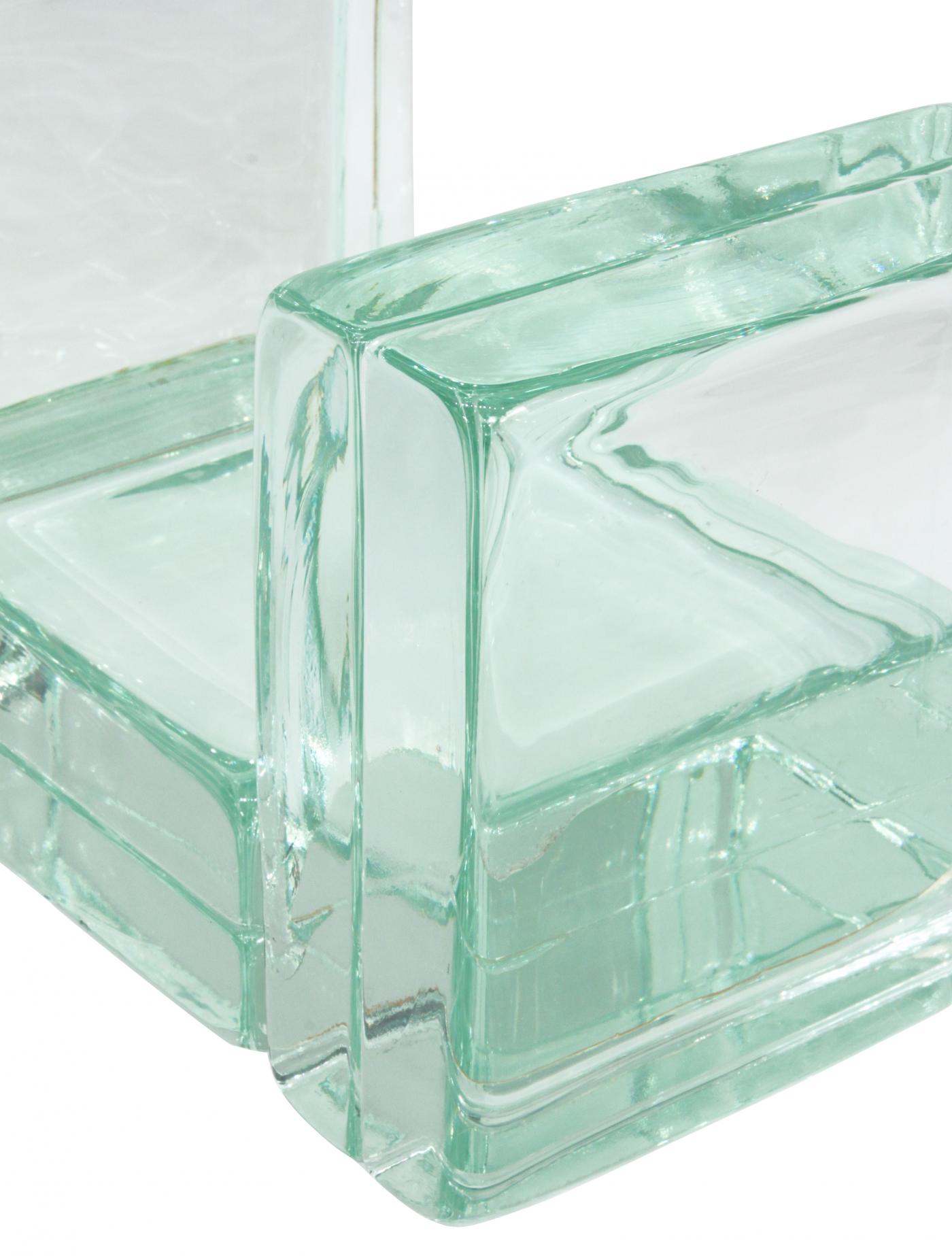 Imperial Imagineering - Chic Sculptural Glass Block Table by Imperial ...
