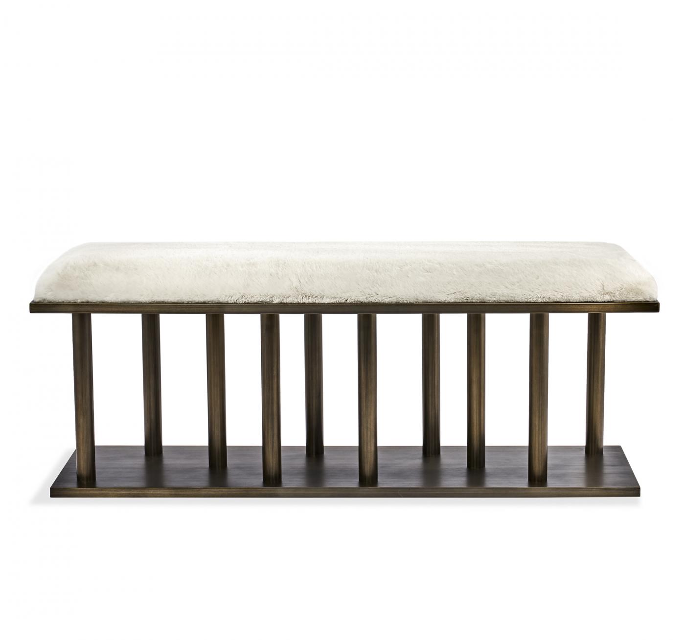 Interlude Home - Celeste Bench - Ivory